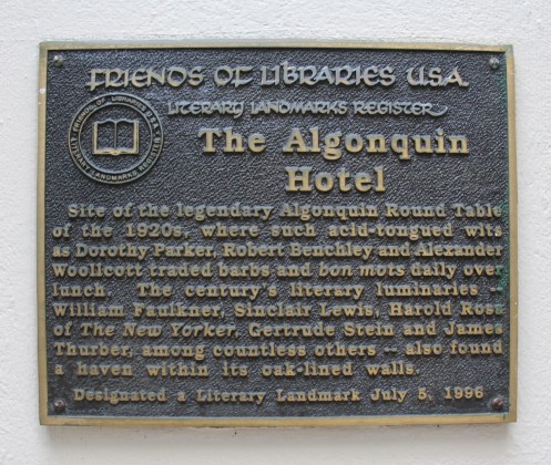 the round table restaurant at the algonquin hotel (ny ny) – austin ...