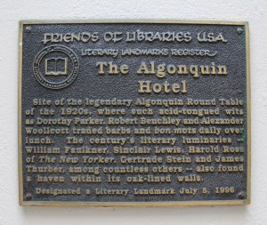 the round table restaurant at the algonquin hotel (ny ny) – austin ...